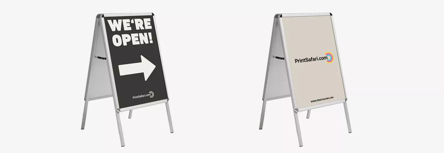 Custom A-Frame Signs | Printsafari.com