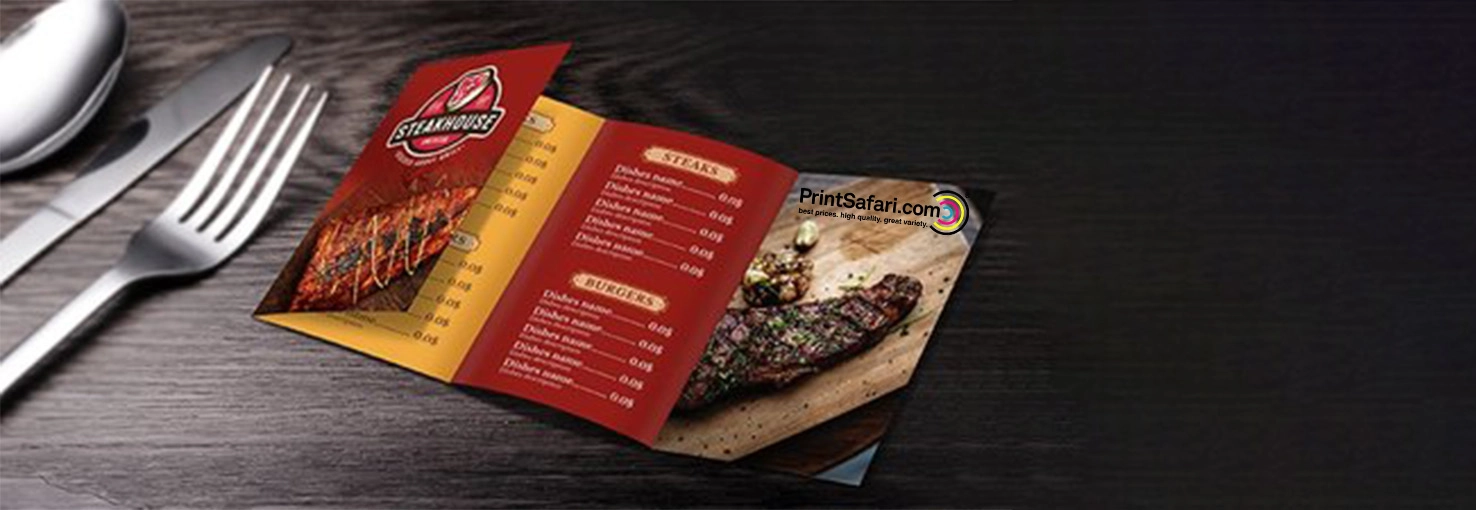 Print Restaurant Menus With Our Menu Printing Service | Printsafari