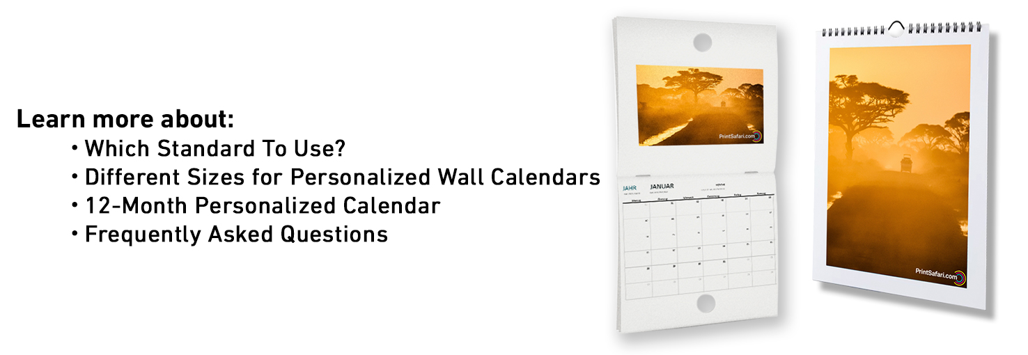 Common Calendar Sizes